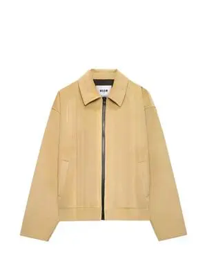 MSGM Zip-up Corduroy Shirt Jacket