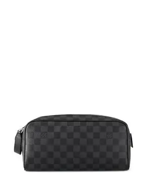 LOUIS VUITTON Dopp Damier Graphite Wash Bag - Black