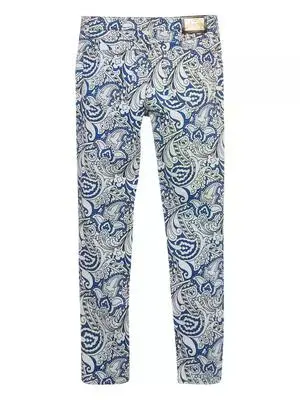 Etro Paisley-print Trousers - White