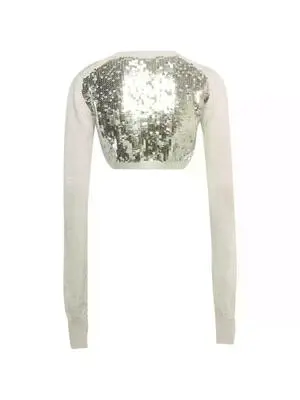 Vaquera Sequin-embellished Cropped Cardigan