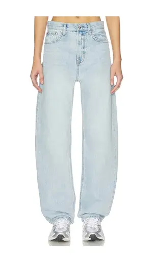 PISTOLA Wes High Rise Barrel Jeans - Blue