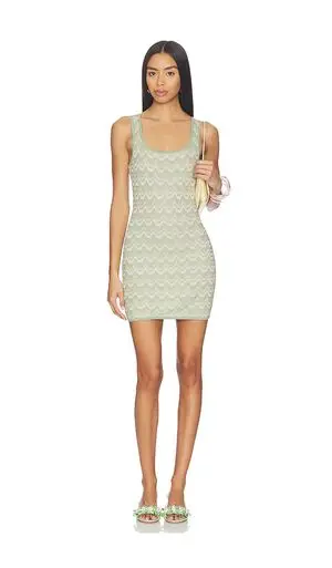 Devon Windsor Selena Mini Dress - Sage