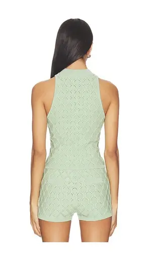Devon Windsor Renatta Knit Mockneck Tank Top - Sage