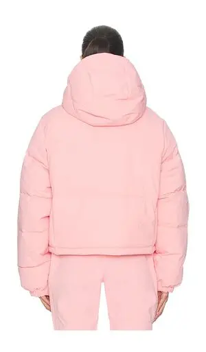 WHITESPACE Cropped Puffer Jacket With Drawstring Hood