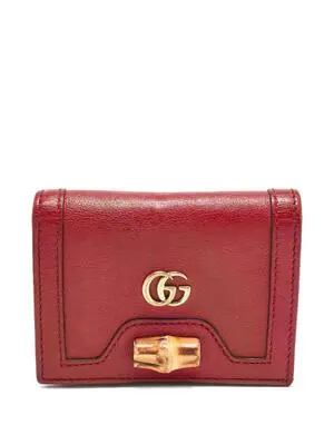Gucci Bamboo Diana Wallet - Red