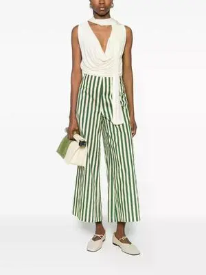 SIMONMILLER Striped Poplin Trousers