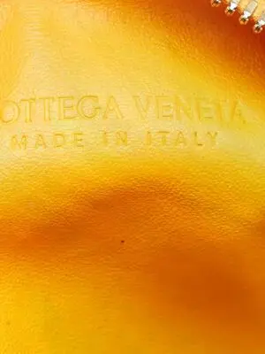 Bottega Veneta Mini Bv Jodie Woven-leather Handbag - Orange