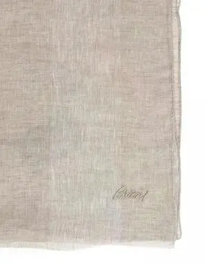Brioni Logo-embroidered Scarves
