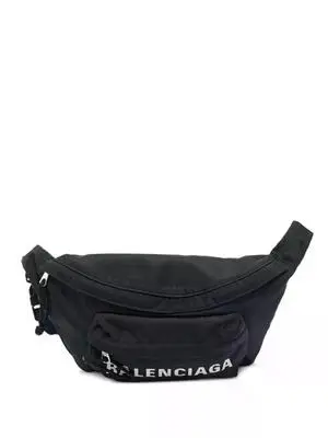 Balenciaga Logo-detail Belt Bag - Black