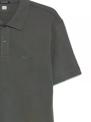 C.P. COMPANY Logo-patch Polo Shirt