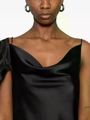IRO PARIS Thiana Asymmetric Midi Dress - Black