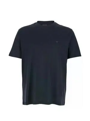 Emporio Armani Logo-embroidered T-shirt - Blue