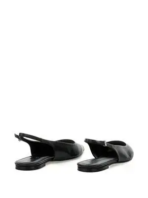 AeydĒ Annora Pointed Flat Pumps - Black