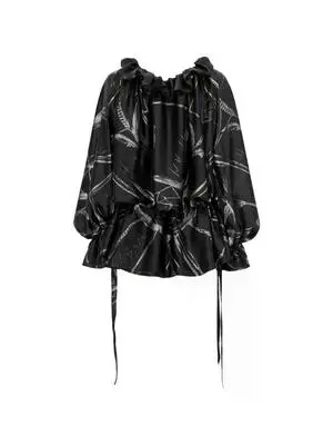 ANN DEMEULEMEESTER Printed Ruffled Mini Dress