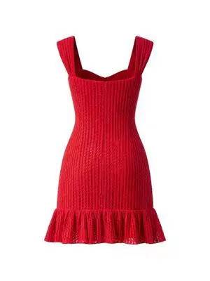 Tadashi Shoji Ruffled Mini Dress - Red