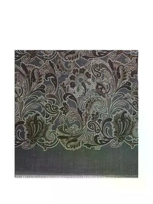 Altea Paisley-print Scarf - Grey