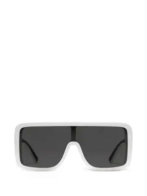 Dolce & Gabbana Logo Rectangle-frame Sunglasses - White