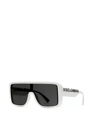 Dolce & Gabbana Logo Rectangle-frame Sunglasses