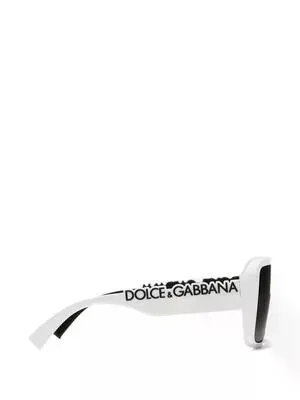 Dolce & Gabbana Logo Rectangle-frame Sunglasses