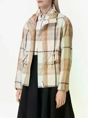 Burberry Check-print Drawstring Jacket