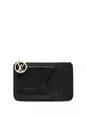 LOUIS VUITTON 2021-2025 Monogram Empreinte Romy Card Holder - Black
