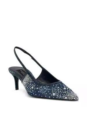 Philipp Plein Monogram Strass Heeled Pumps