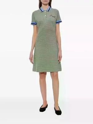 Marni Check Polo-collar Mini Dress