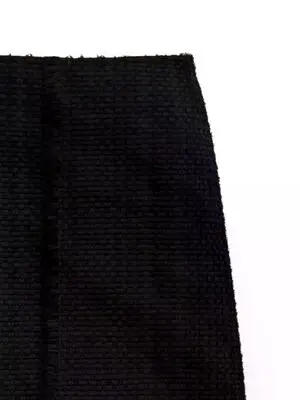 FERRAGAMO Frayed A-line Midi Skirt