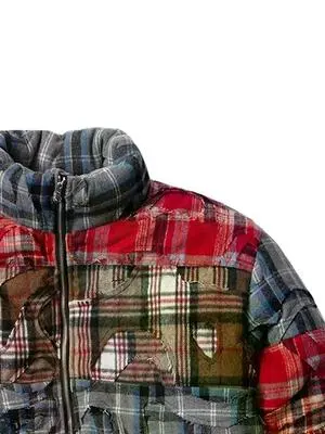 WHO DECIDES WAR Patchwork Jacket - Red