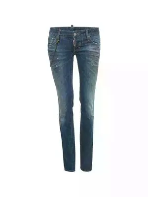 Dsquared2 Denim Distressed Slim Fit Jeans