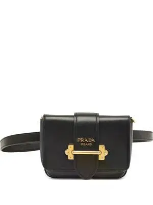 Prada Cahier Leather Belt Bag