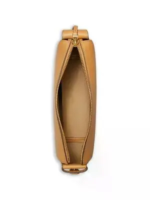 Tory Burch Medium Romy Zip Leather Shoulder Bag - Neutrals