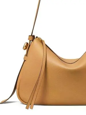 Tory Burch Medium Romy Zip Leather Shoulder Bag - Neutrals