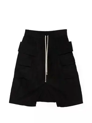 Rick Owens Cretch Cargo-pocket Drawstring Shorts - Black