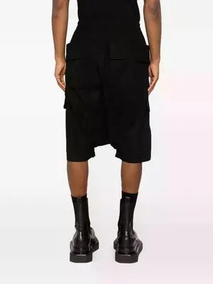 Rick Owens Cretch Cargo-pocket Drawstring Shorts - Black