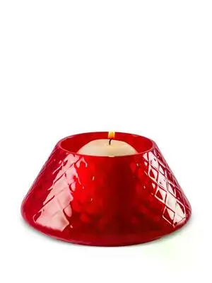 VENINI Lele Glass Candle Holder - Red