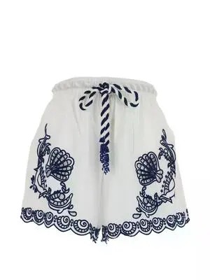 Farm Rio Embroidered Shorts