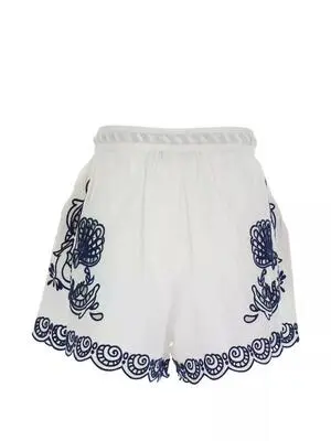 Farm Rio Embroidered Shorts