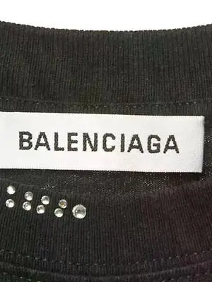 Balenciaga Crystal-embellished Tower Print Top