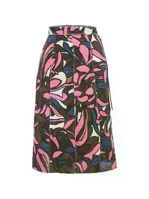 Max Mara Contrast Stitching Skirts