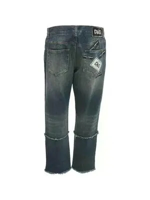 Dolce & Gabbana Distressed Cropped Jeans