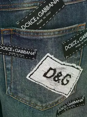 Dolce & Gabbana Distressed Cropped Jeans