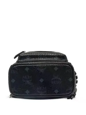 Mcm Stark Monogram Studded Backpack