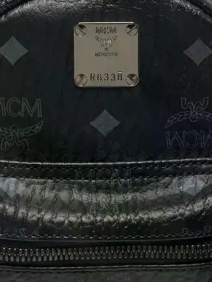 Mcm Stark Monogram Studded Backpack