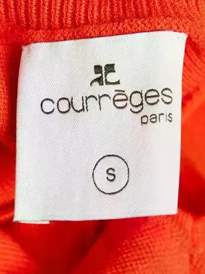 COURREGES Ribbed-knit Turtleneck Dress