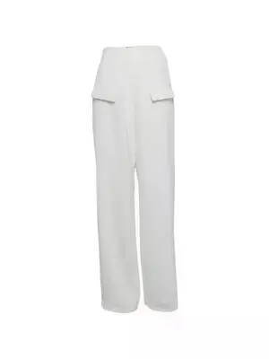 Oddmuse High-rise Crepe Trousers - White