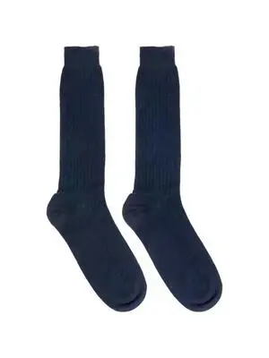 Eleventy Ribbed Socks - Blue