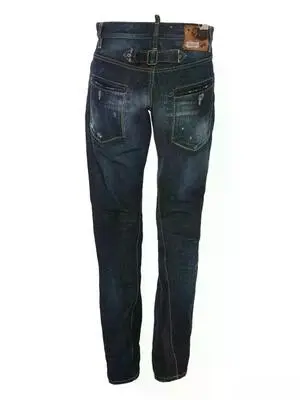 Dsquared2 Distressed Straight Leg Jeans
