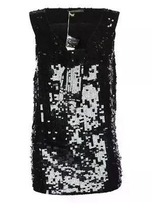 Marina Rinaldi Sequin-embellished Strapless Top