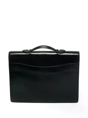 Dunhill Logo-detail Leather Briefcase